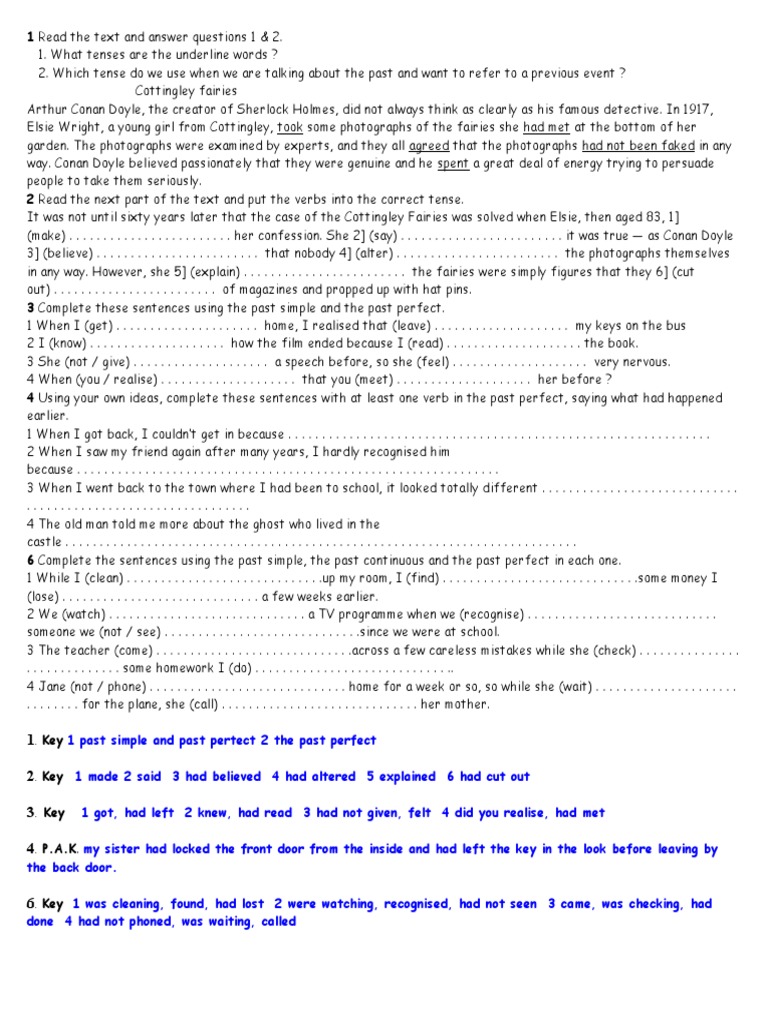 FCE Exercises and AK | PDF