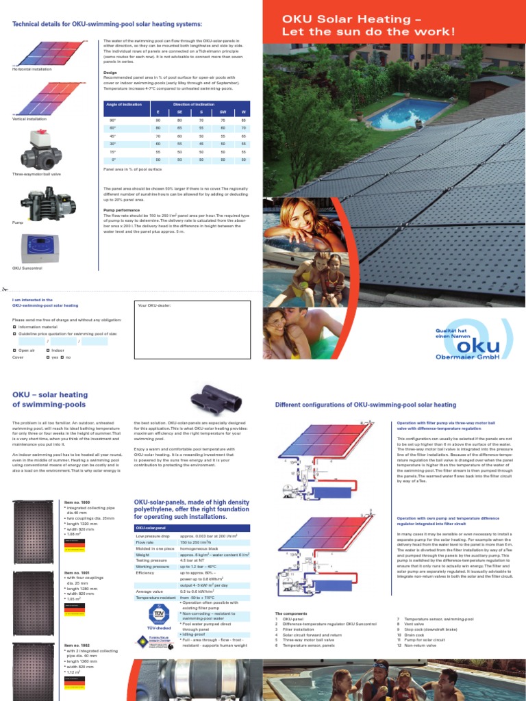 An In-Depth Guide to Solar Heating Systems for Swimming Pools Using OKU ...