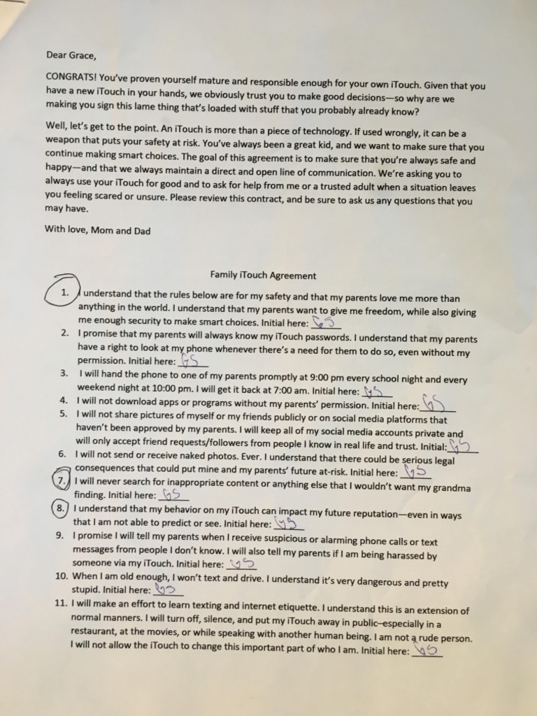 Screen Time Contract | PDF