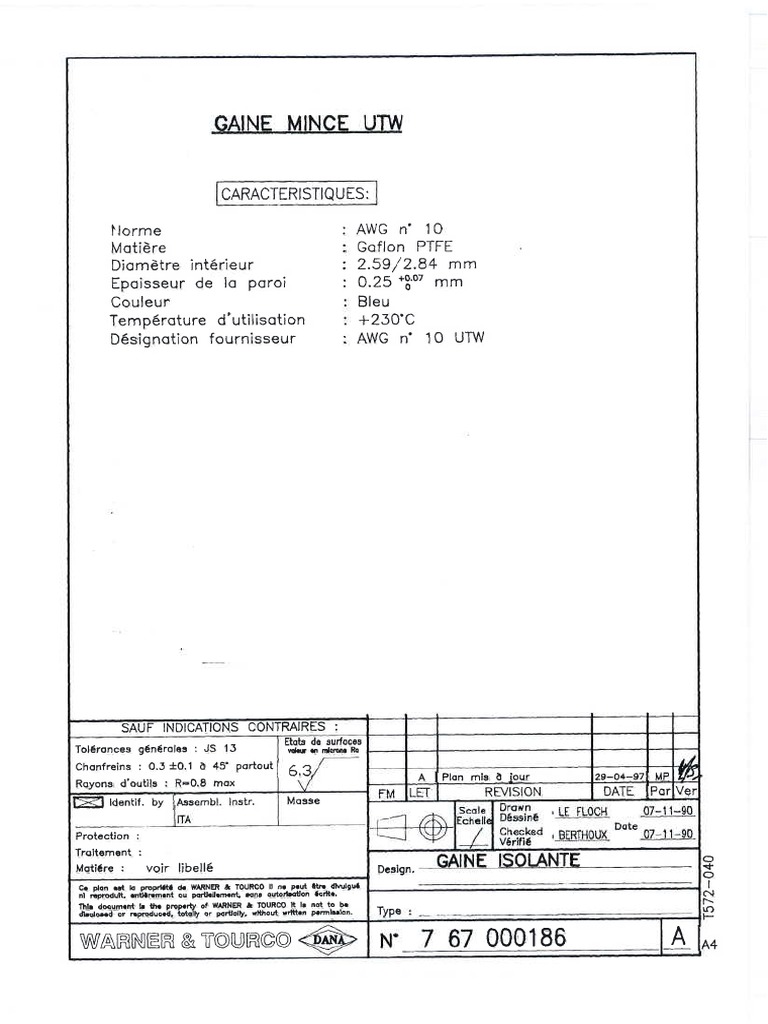 Fiche Technique Cable | PDF