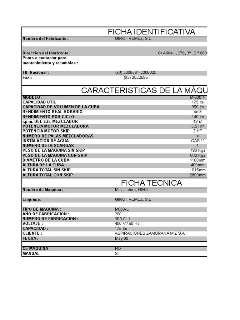 Ficha Identificativa | PDF | Tecnología