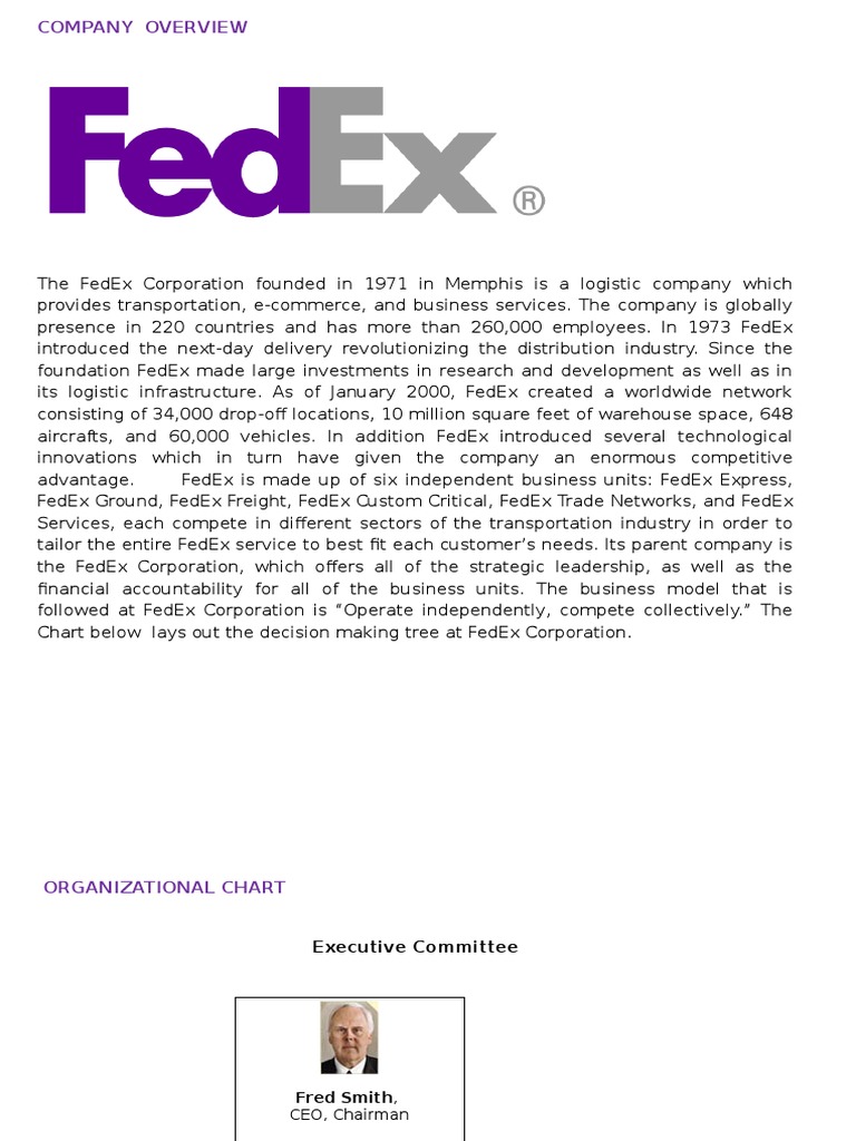 FedEx: Global Logistics Leader | PDF | Fed Ex | Cargo