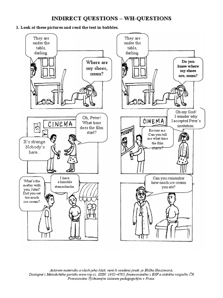 Indirect Questions - Wh-Questions | PDF