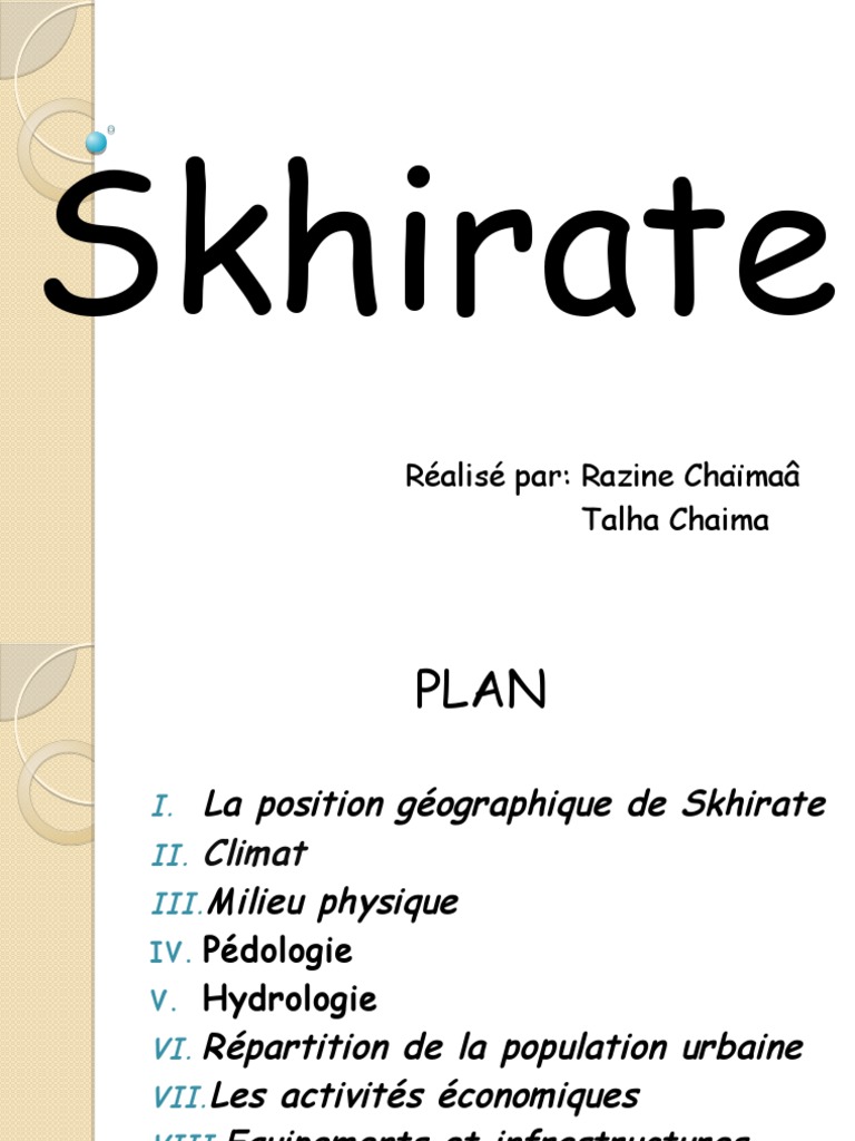 Skhirat | PDF | Argile | Sol (pédologie)