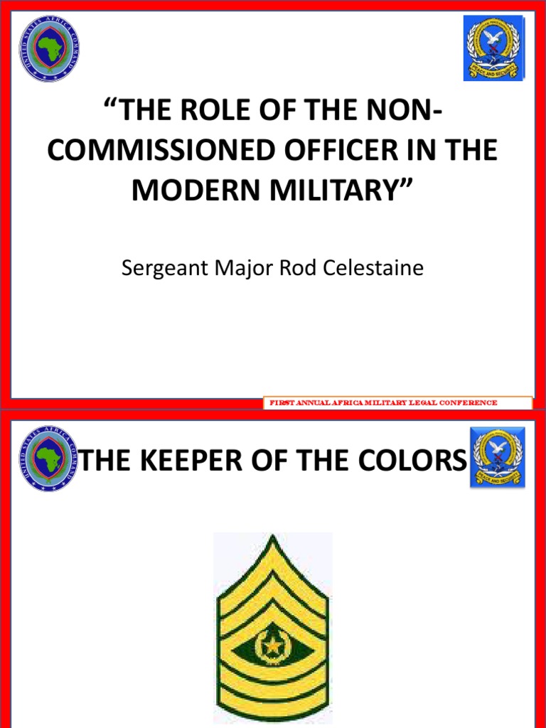 Role of The NCO - Africa Military Legal Conference 2010 | PDF | Court ...