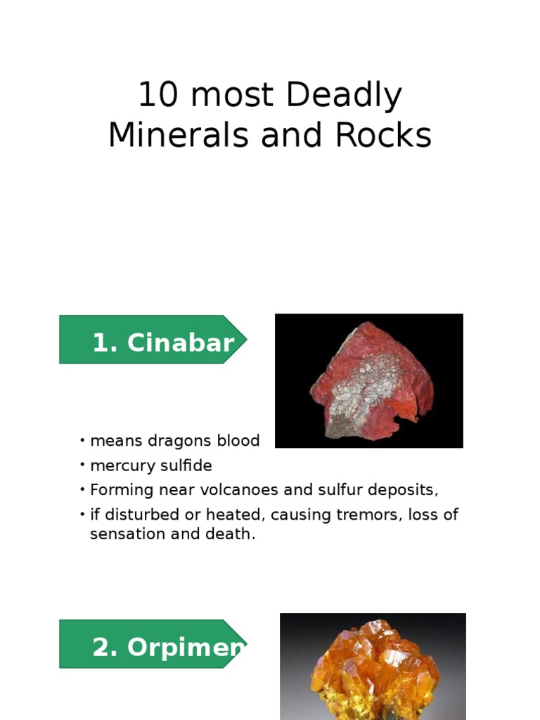 10 Most Deadly Minerals and Rocks | PDF | Minerals | Chemical Elements
