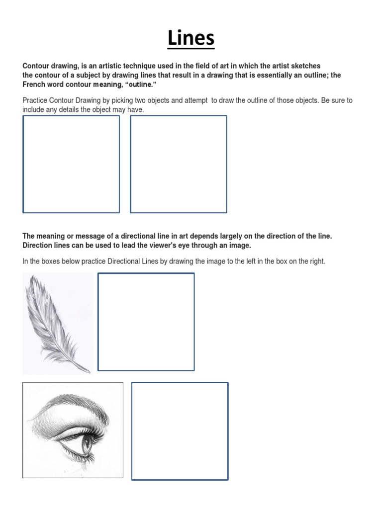 Lines Worksheet | PDF