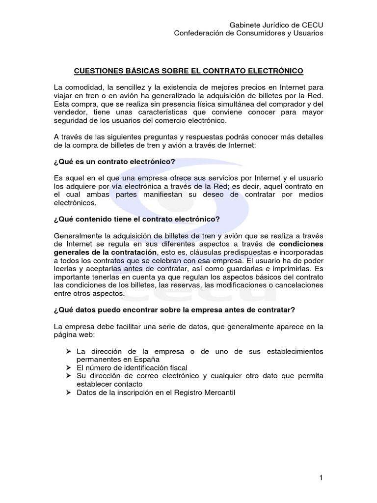 contrato electronico.pdf | Comercio electrónico | Internet