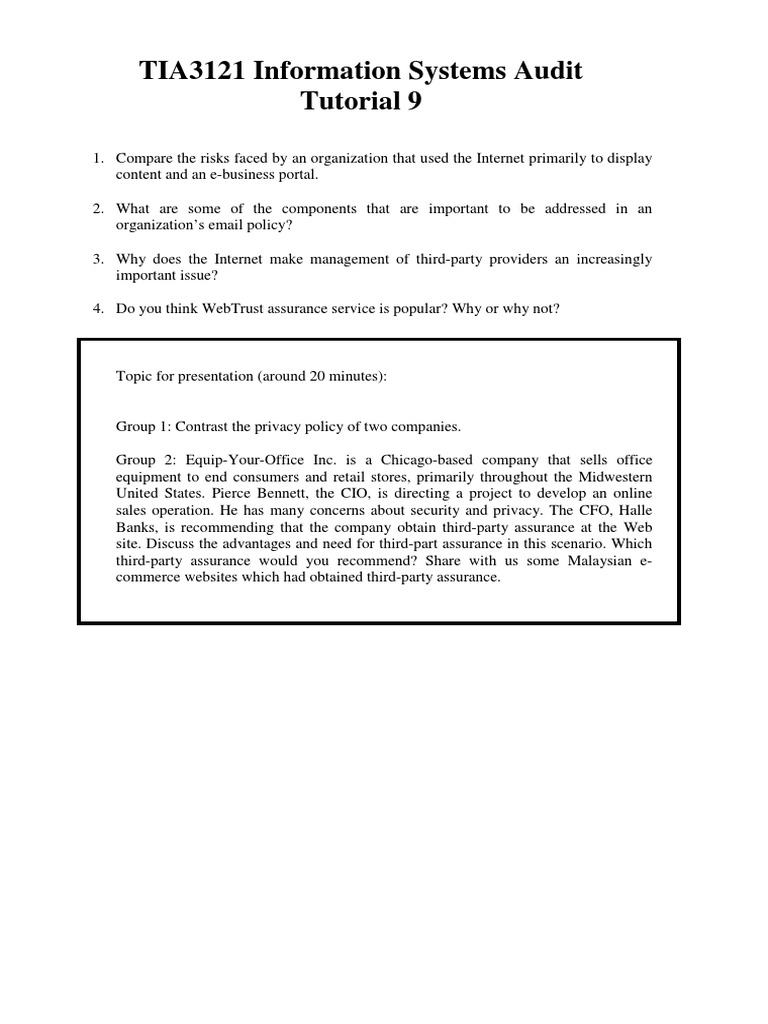 Tutorial 9 Question | PDF