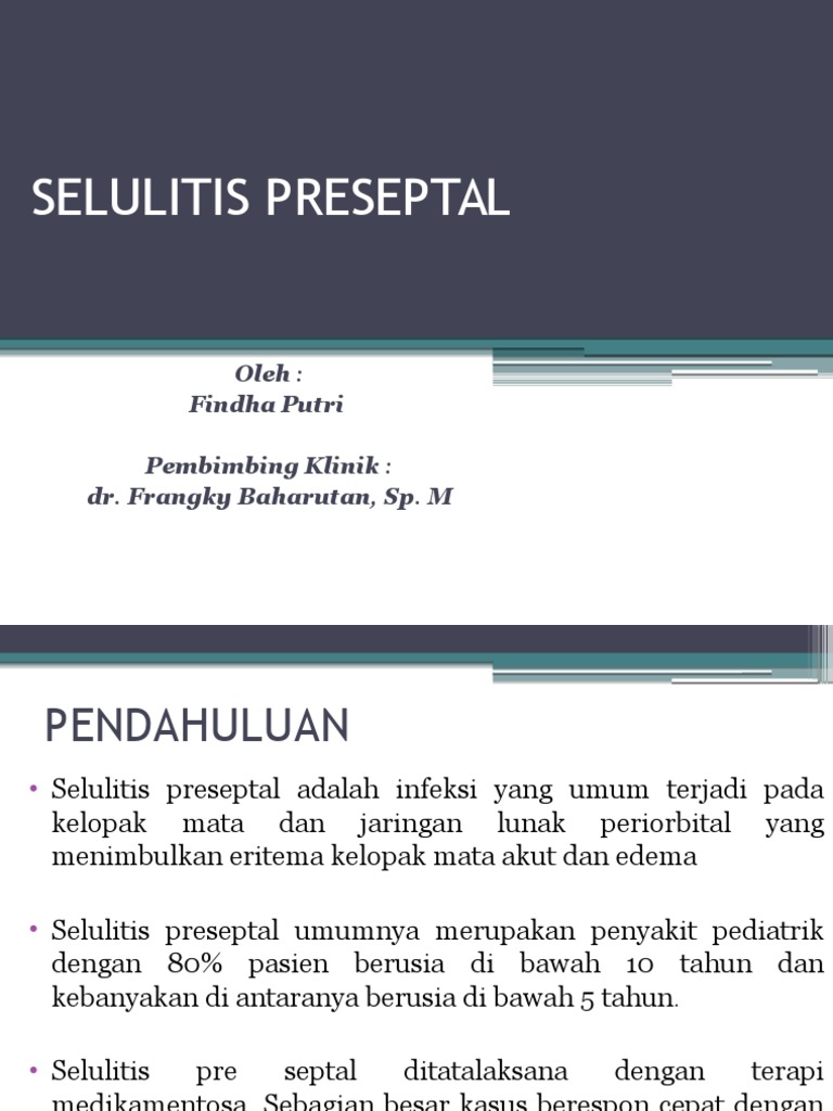 Selulitis Preseptal | PDF