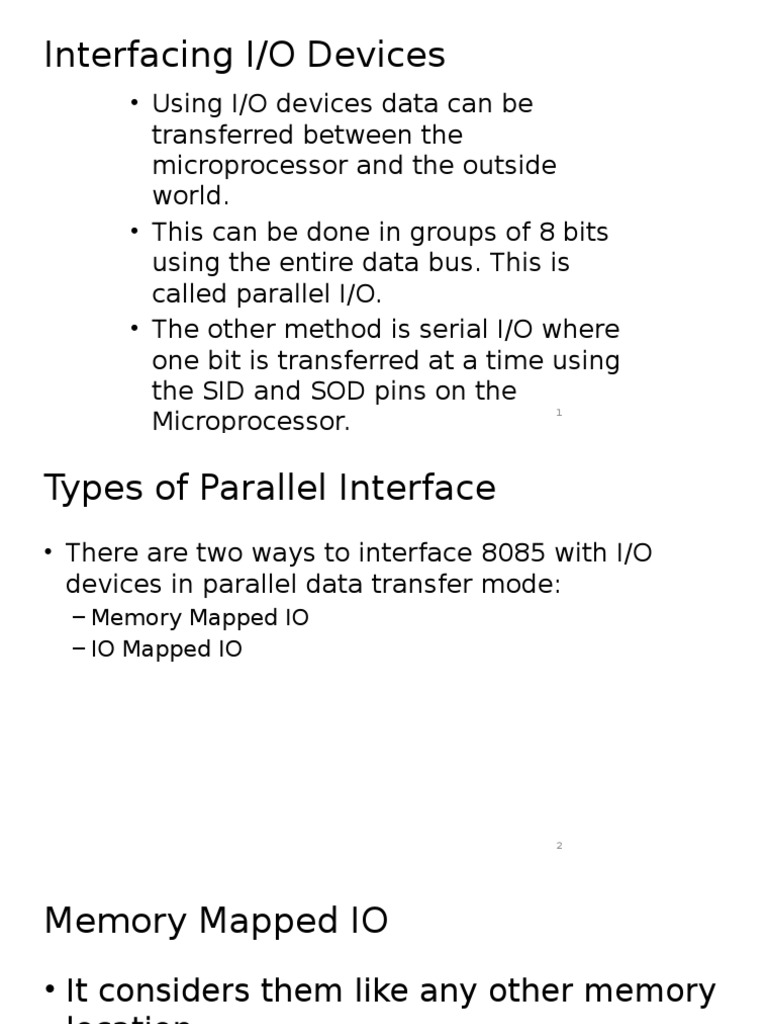 IO Interfacing | PDF | Input/Output | Digital Technology