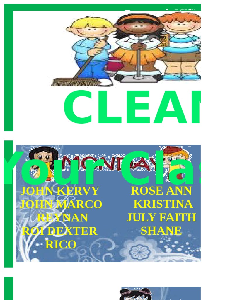 Clean Up Your Classroom | PDF