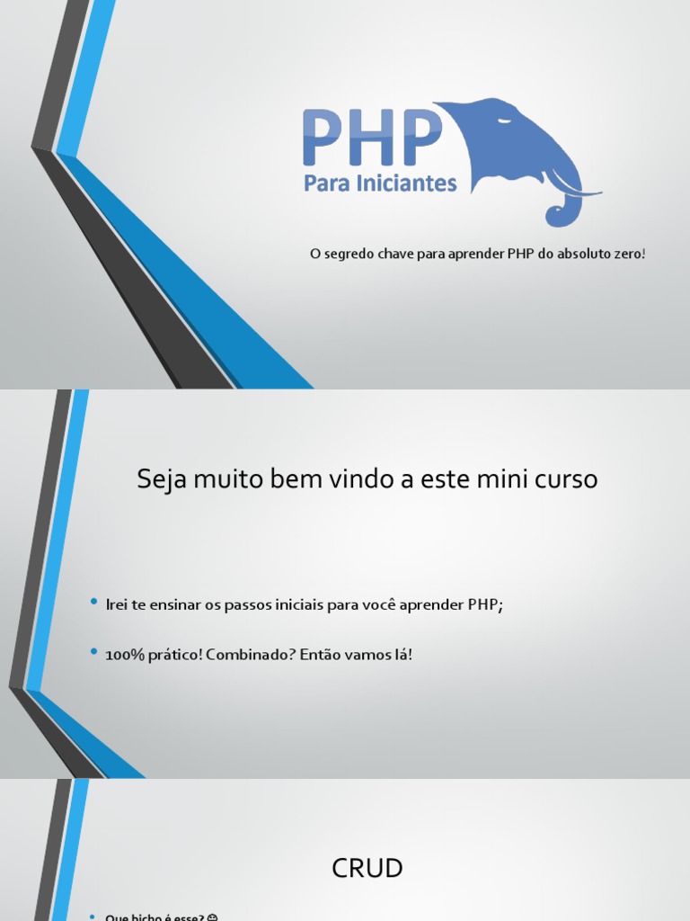 Ebook PHP para Iniciantes | PDF | Php | Lógica