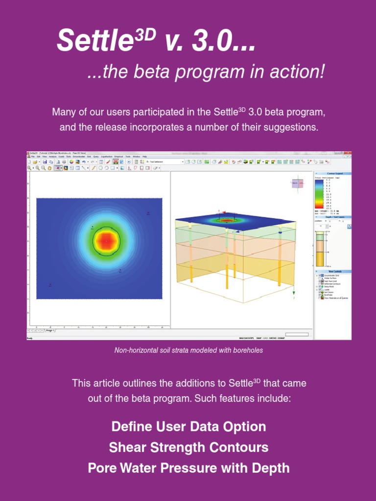 Settle v. 3.0... : ... The Beta Program in Action! | PDF | Soil ...
