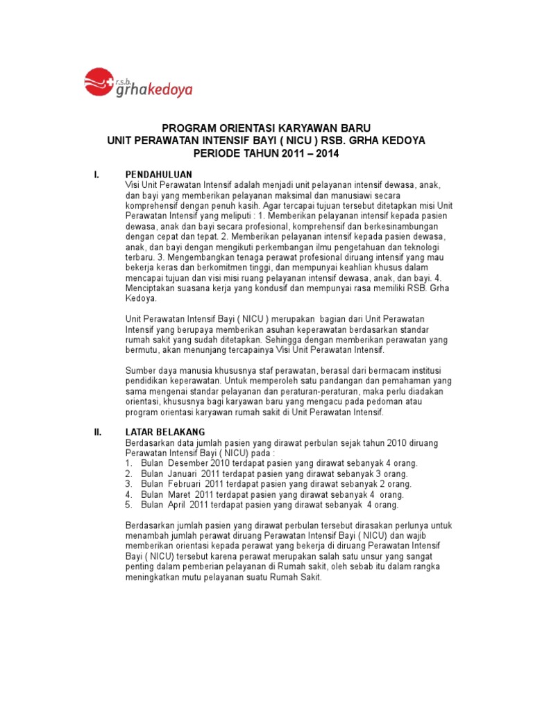 Program Orientasi Karyawan Baru | PDF