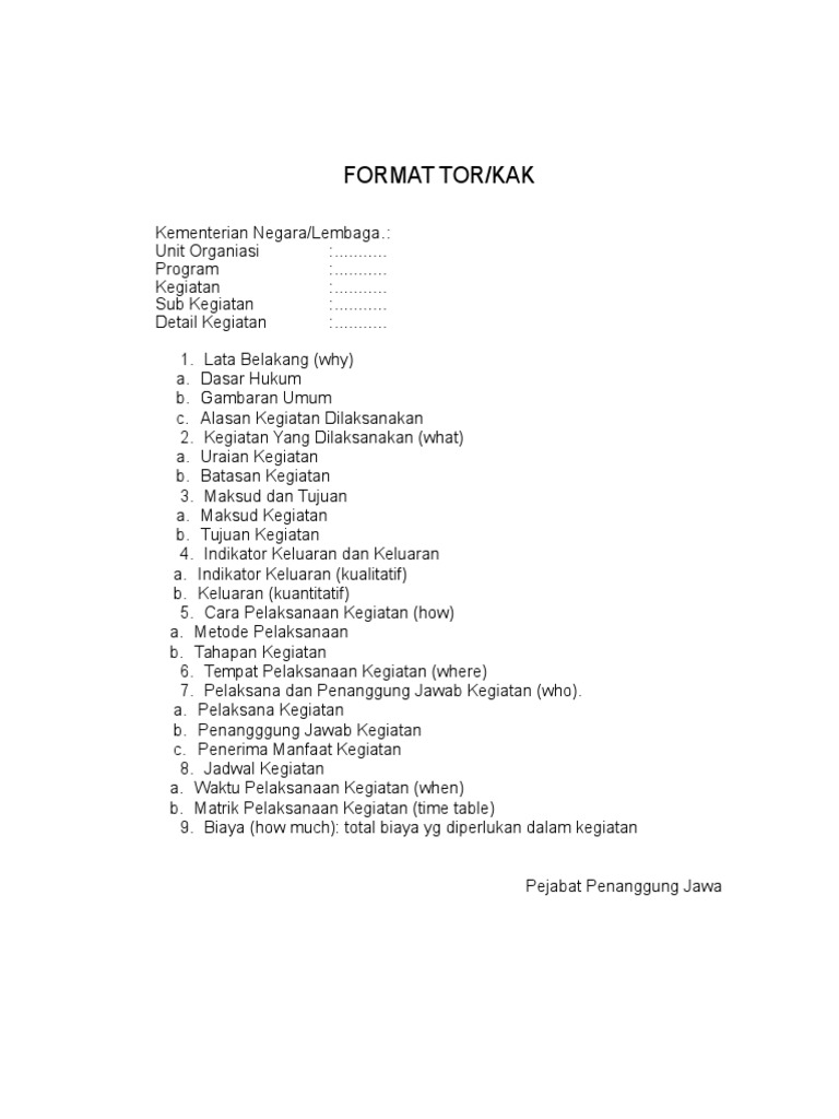 Format Tor | PDF