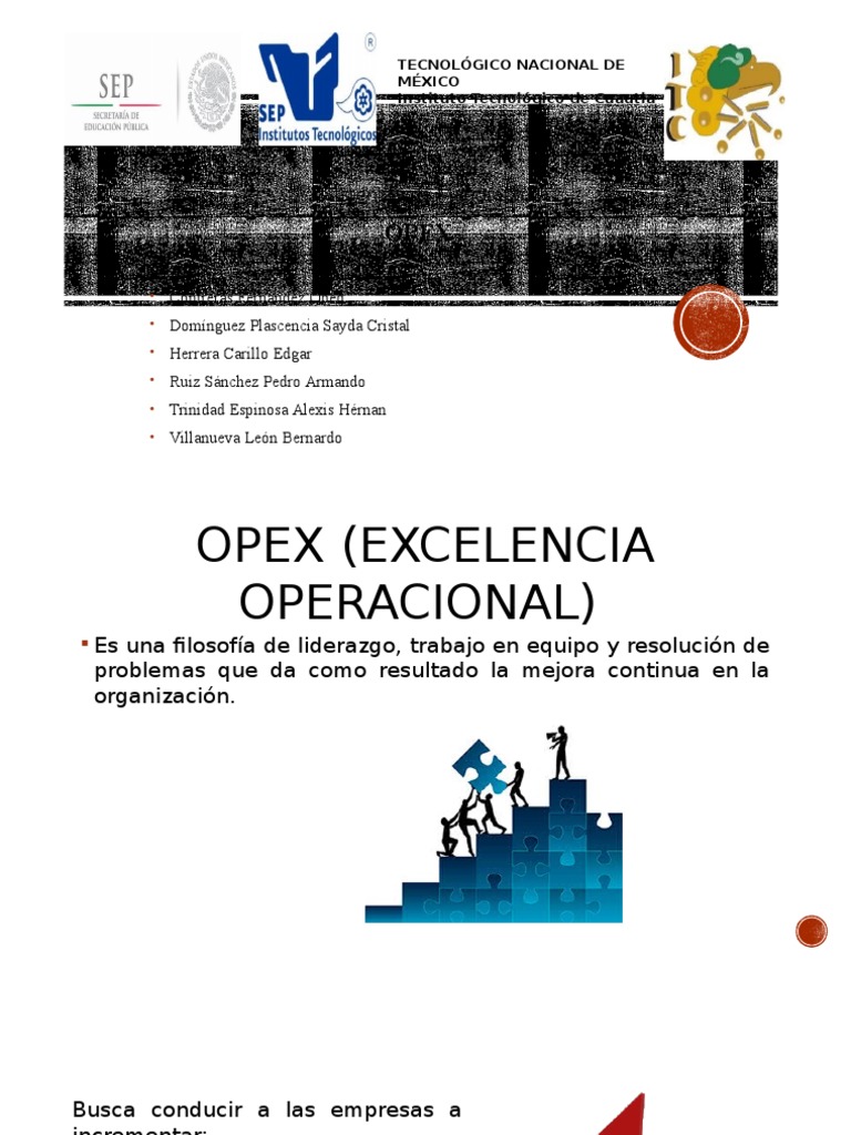 OPEX en Manufactura: Mejora Continua en México | PDF | Lean ...