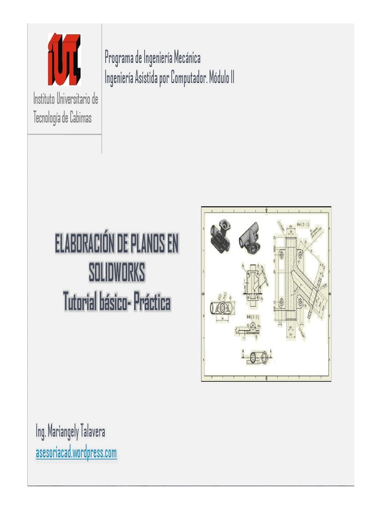 Practica Asistida Dibujo en Solidworks | PDF | Informática