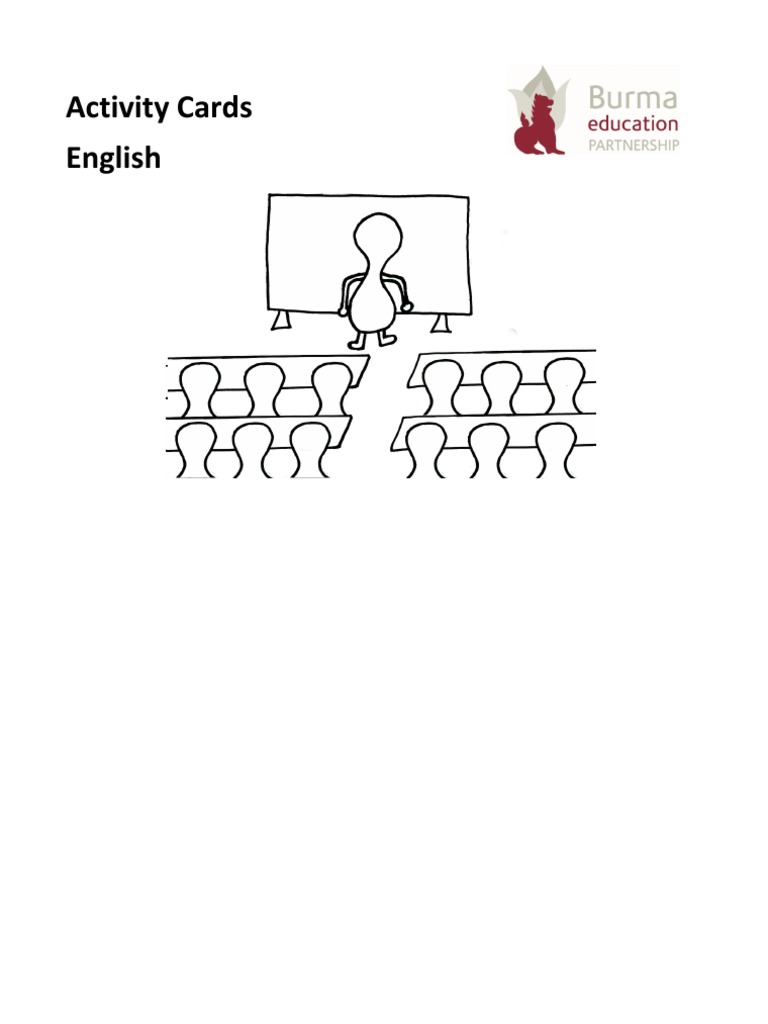 Activity Card Pack - English | PDF | Flashcard | Vocabulary