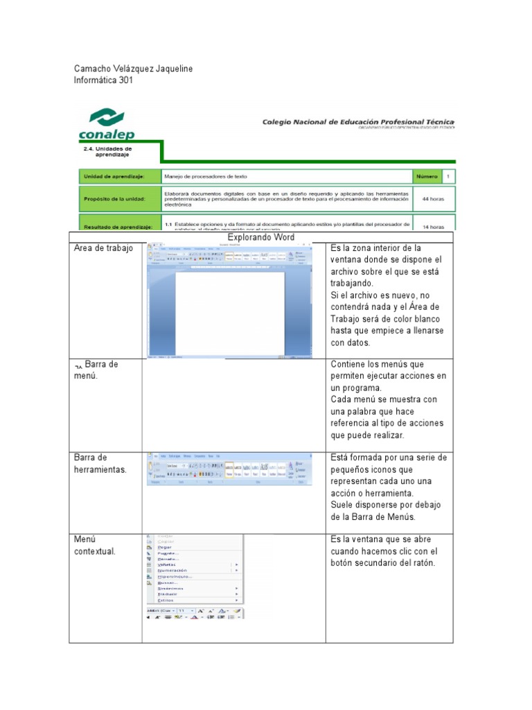 Explorando Word | PDF | Ventana (informática) | Microsoft Word