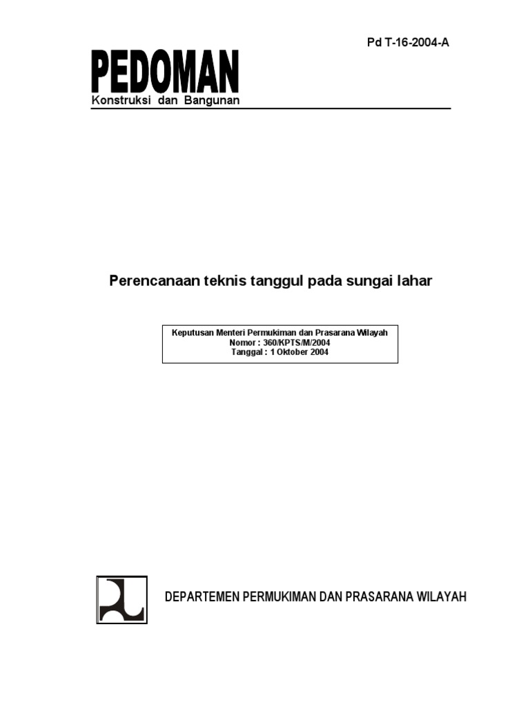 Perencanaan Teknis Tanggul PDF | PDF | Griya & Taman | Teknologi & Rekayasa