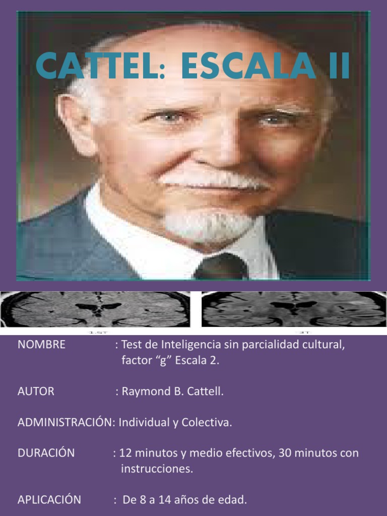 Test Cattell Escala II: Evaluación G | PDF | Psicología Educacional ...