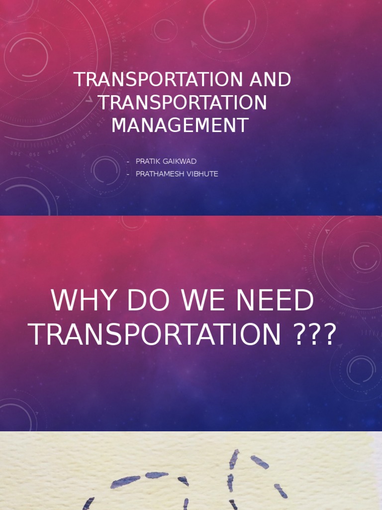 Transportation Management Overview | PDF | Transport | Logistics