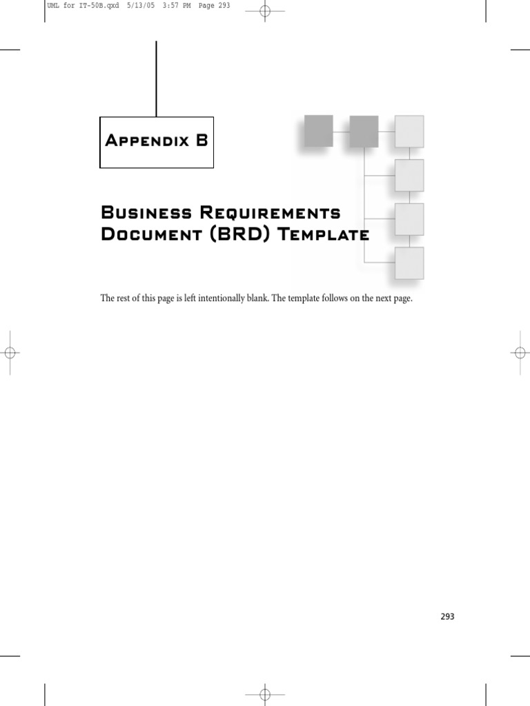 Business Requirements Document (BRD) Templ Ate: Appendix B | PDF | Use ...