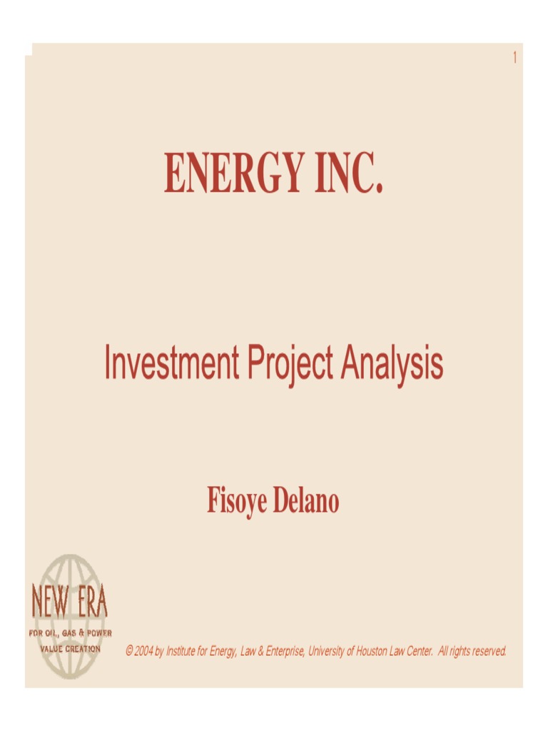 Investment Project Analysis | PDF | Net Present Value | Internal Rate ...