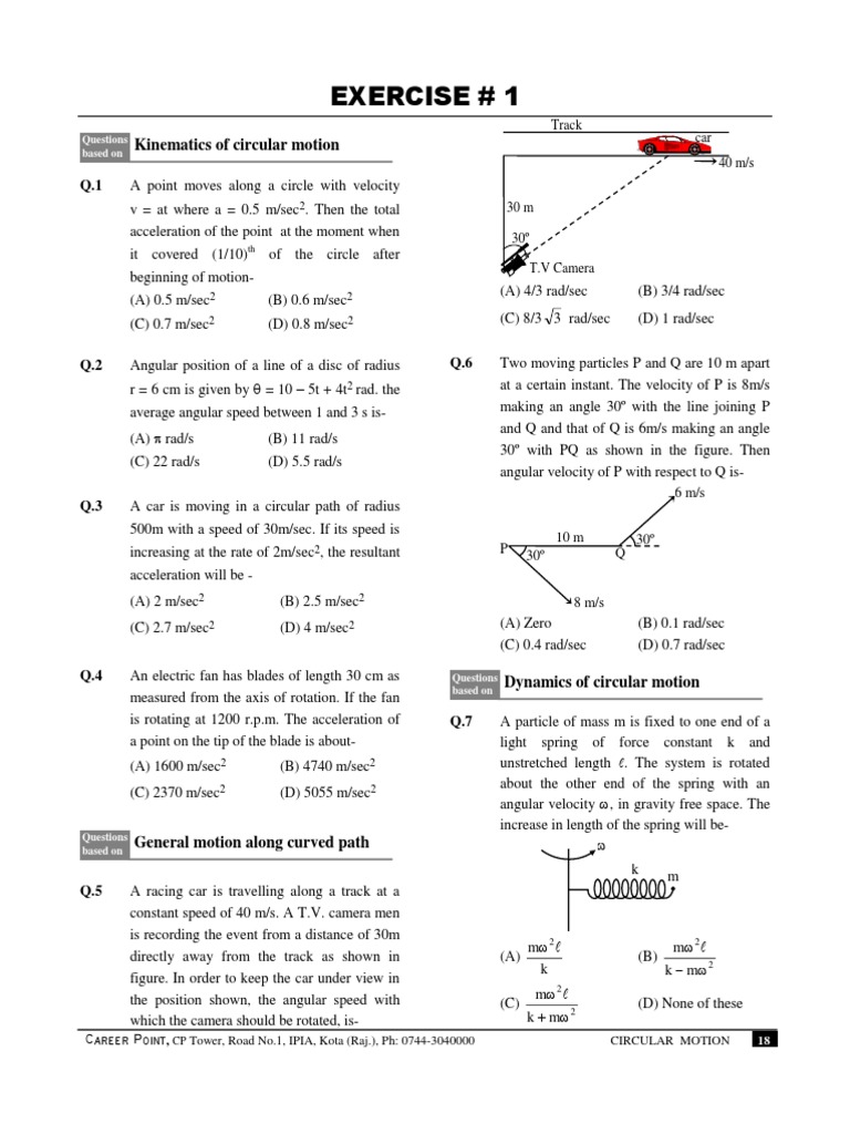 Career Point Sample 2 PDF Acceleration Speed