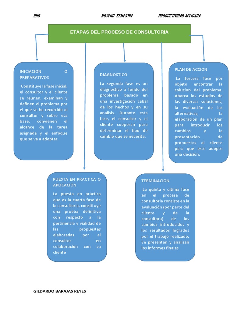 Mapa Conceptual (Etapas Del Proceso de Consultoria) | PDF | Evaluación | Cognición
