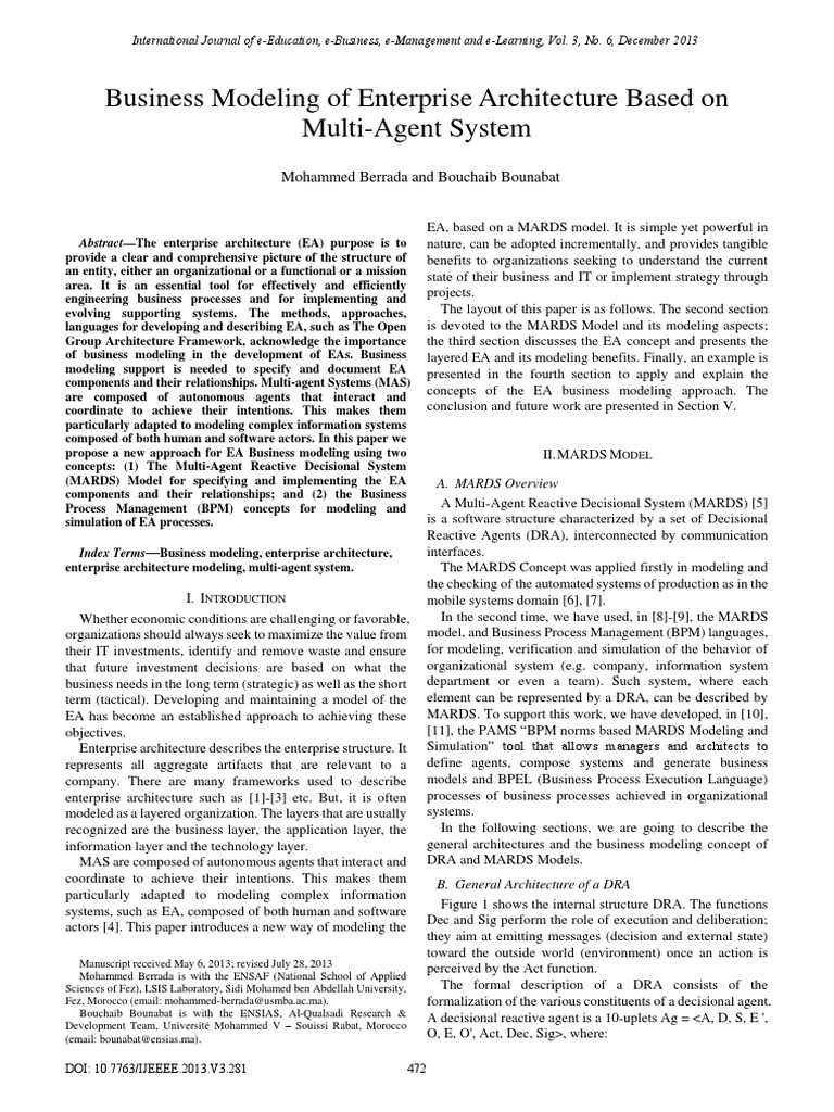 Modeling Enterprise Architecture With TOGAF. A Practical Guide Using UML and BPMN | PDF ...