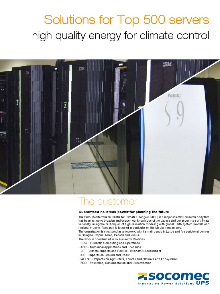 DMX Socomec Supercomputer Application | PDF | Supercomputer | Power Supply