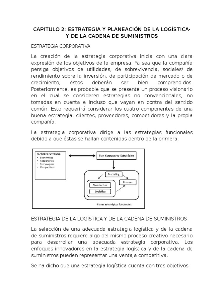 CAPITULO 2 - Logistica, Ronald Ballou Resumen | PDF | Logística ...