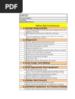 Hydrotesting Checklist | PDF | Business