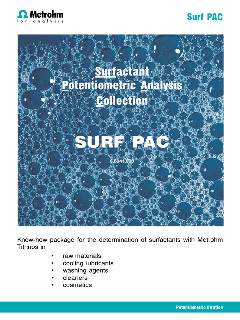 Surf PAC | PDF | Surfactant | Detergent
