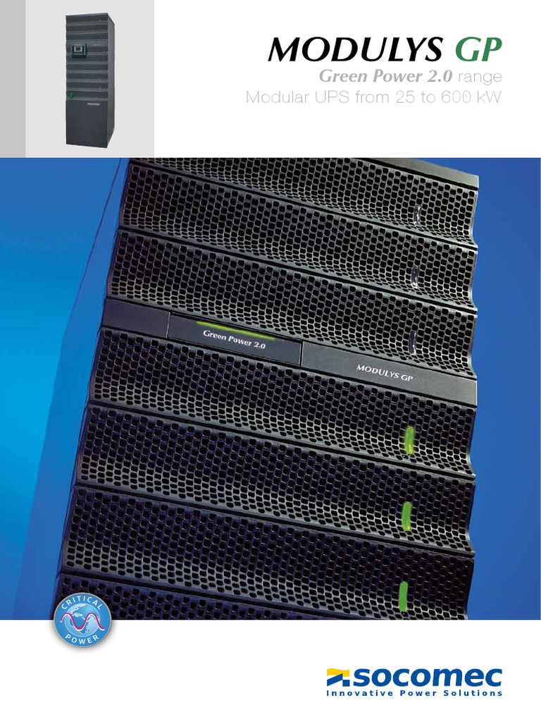 Socomec Modulys GP 2.0 Catalogue | PDF | Data Center | Electrical ...