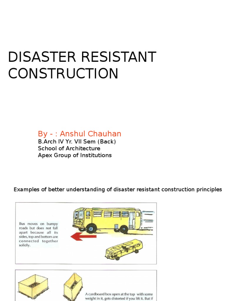 Disaster Resistant Construction | PDF | Natural Hazards | Natural Disasters