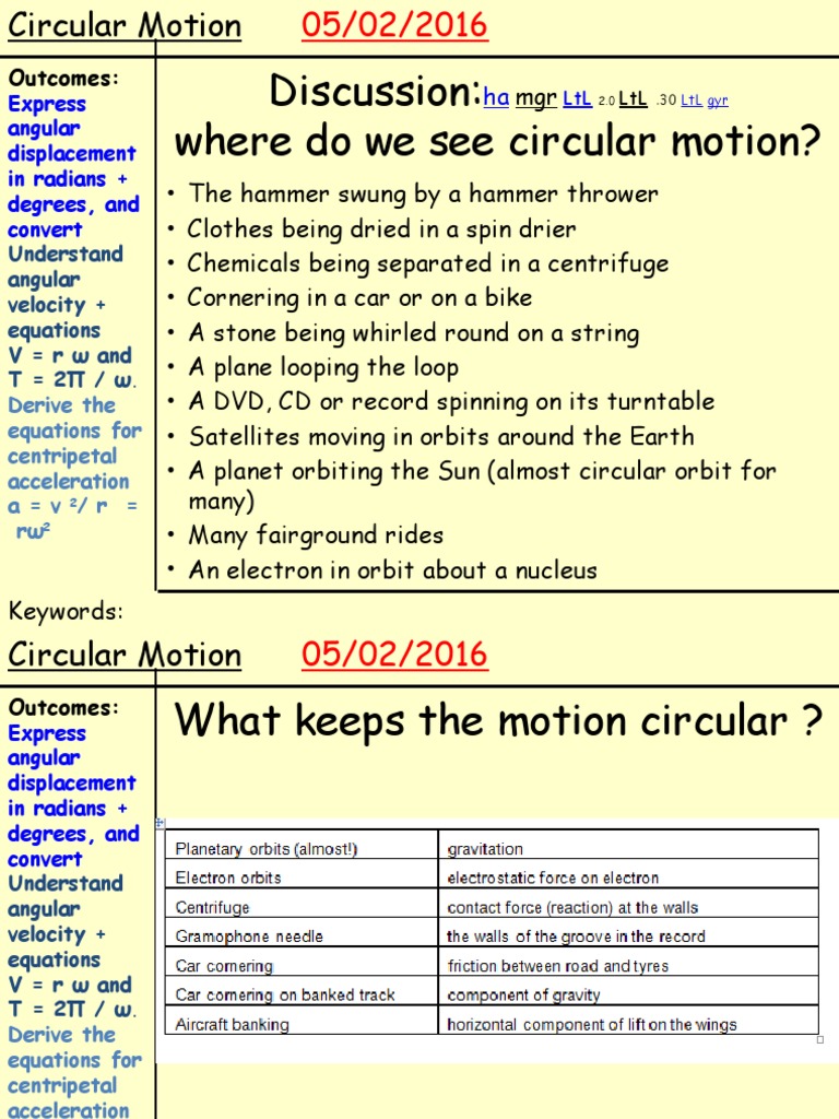 Understanding Circular Motion Concepts | PDF | Velocity | Acceleration