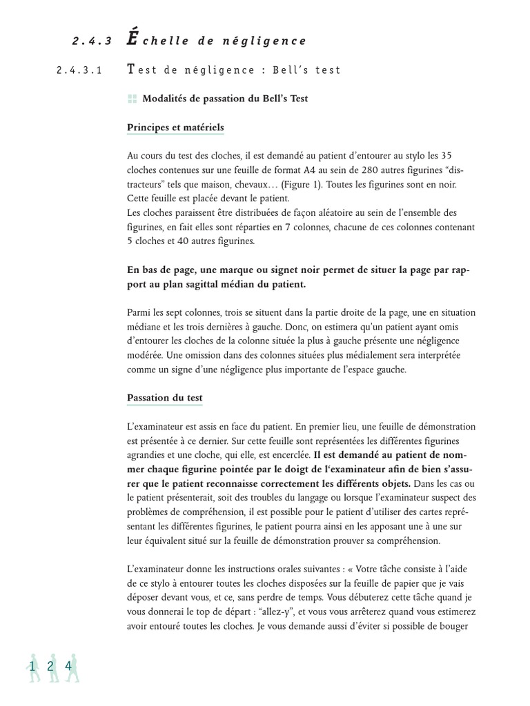 Test de cloches : évaluation de négligence | PDF | Système de référence ...
