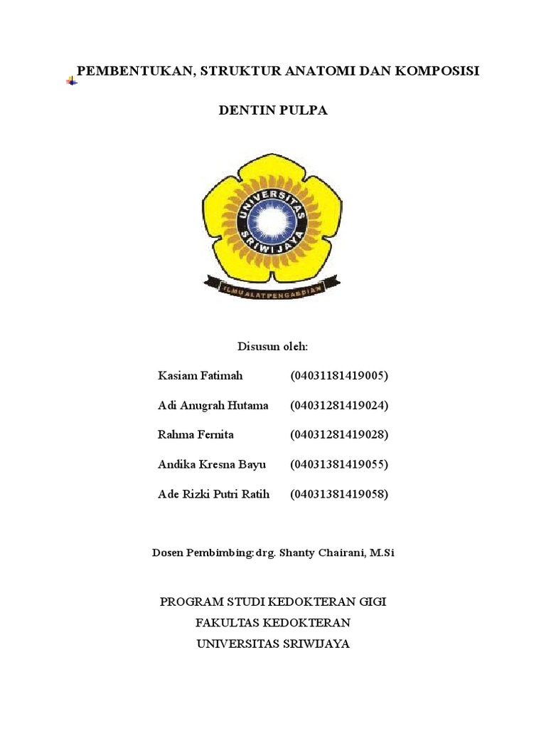 Anatomi dan Pembentukan Dentin Pulpa | PDF