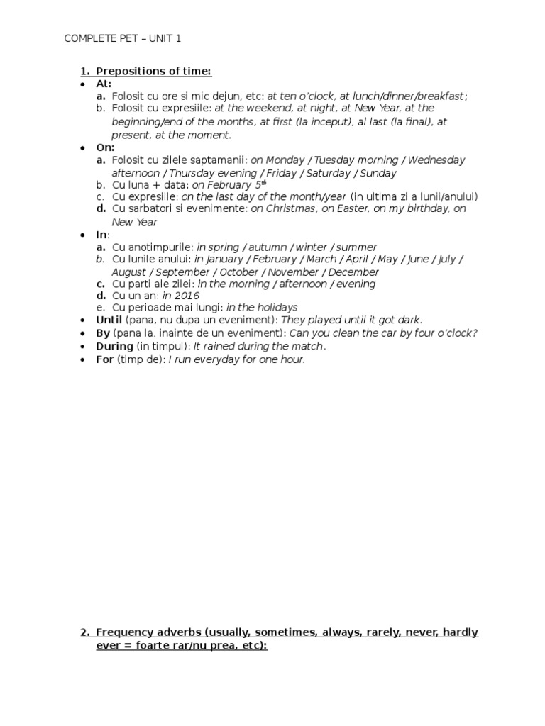 Complete Pet - Unit 1 | PDF | Noun | Linguistic Morphology