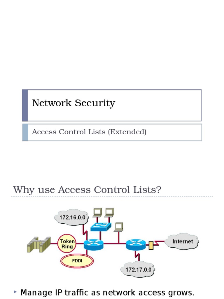 Lab 2 - Access Control Lists-ACL | PDF | Internet Protocols | Computer Network