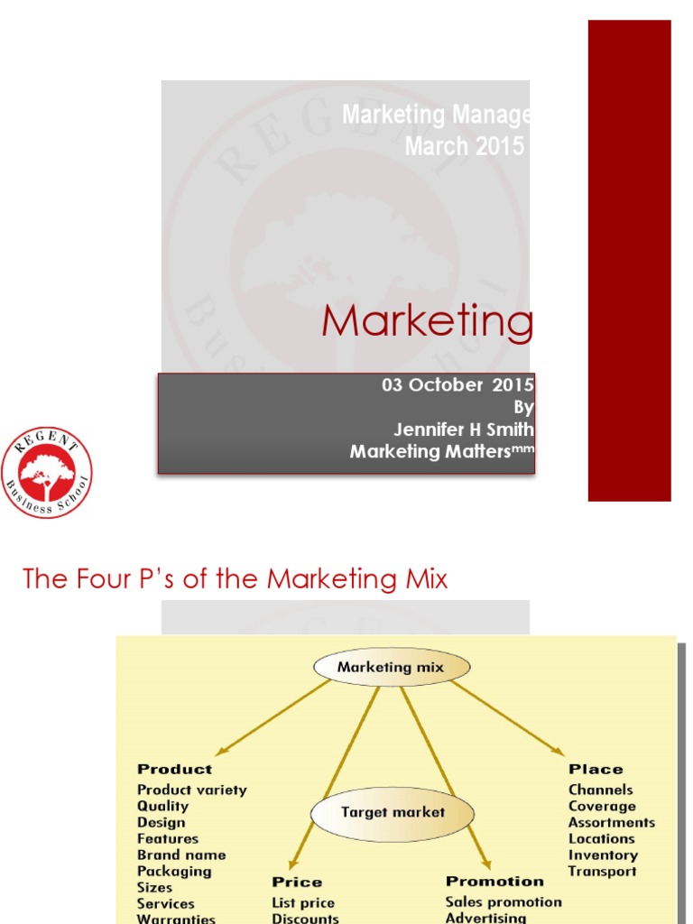 BCom Honours Marketing Management Notes Market Segmentation Brand