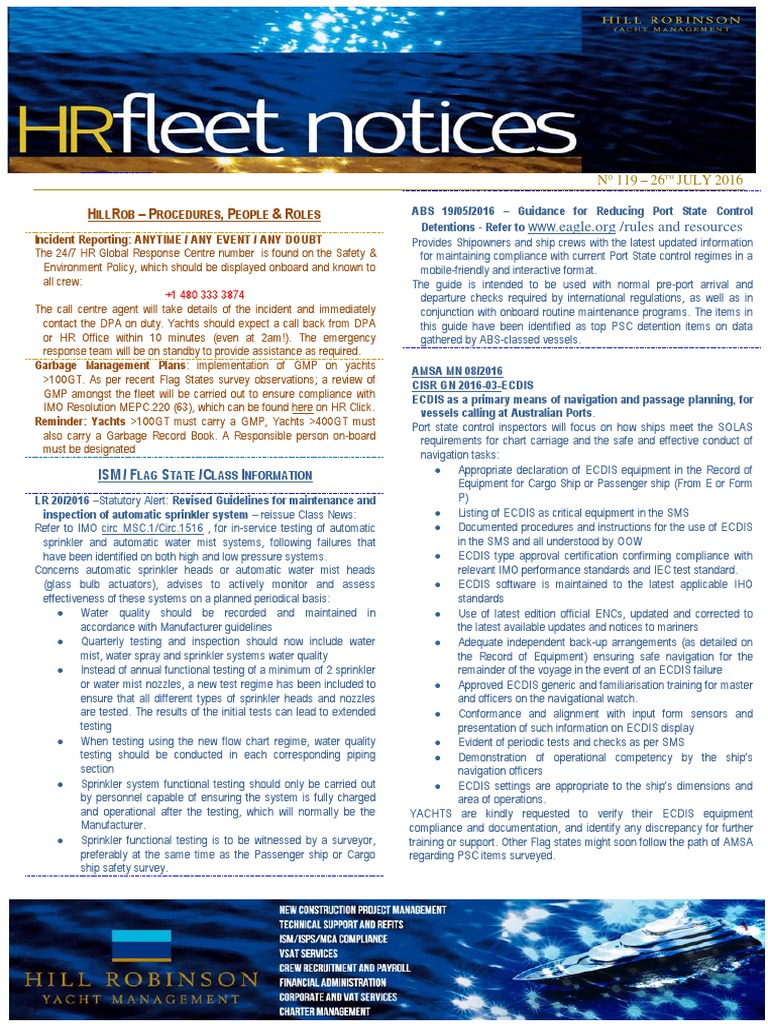 Fleet Notice 119 | PDF | Industries | Transport