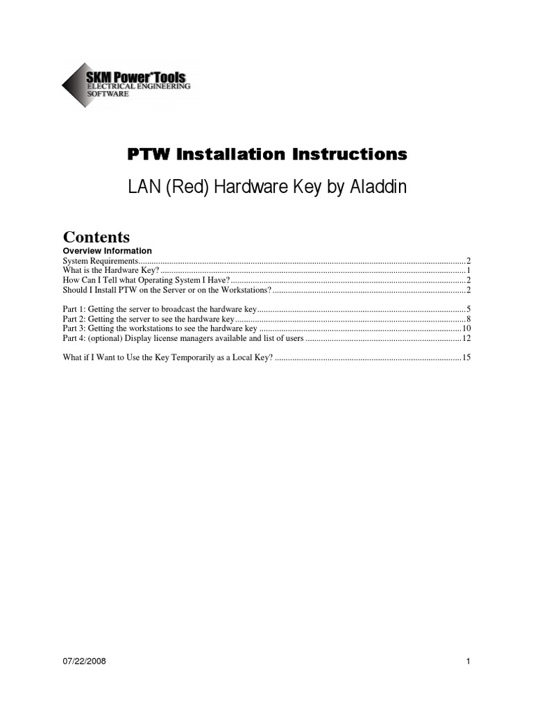 Installation - Hardware Key (Red Aladdin Network) | PDF | Installation ...