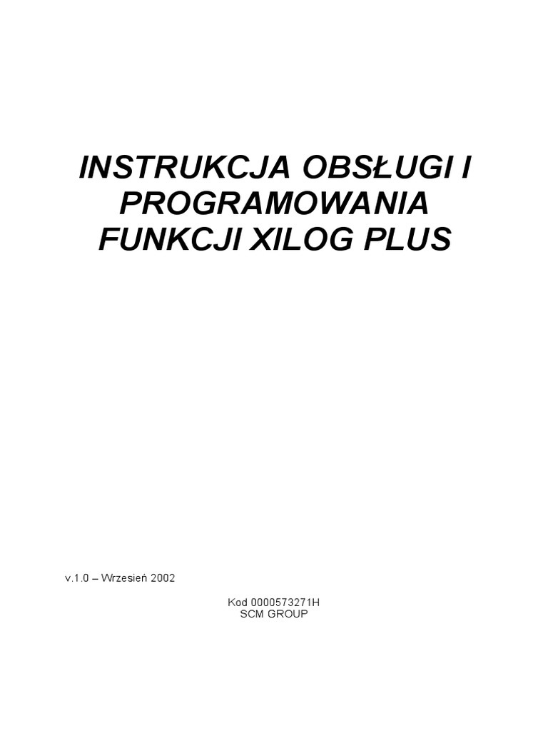 Xilog Plus Wprowadzenie PL | PDF