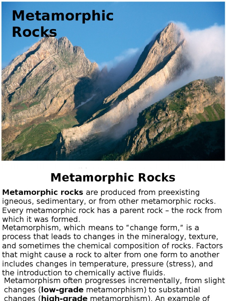 Metamorphic Rocks | PDF | Rock (Geology) | Petrology