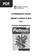Platinum Mathematics Grade 5 Lesson Plans | PDF | Multiplication ...