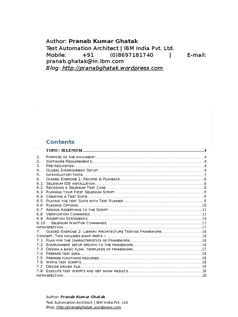 Selenium Frameworks | PDF | Selenium (Software) | Library (Computing)